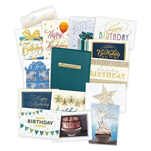 the gallery collection - birthday cards assortment box (35 cards), foil & embossing (birthday formal)