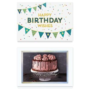 The Gallery Collection - Birthday Cards Assortment Box (35 Cards), Foil & Embossing (Birthday Formal)