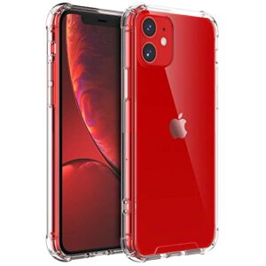 Shamo's iPhone 11 Case, Crystal Clear Anti-Scratch Shock Absorption Cover, TPU Bumper with Reinforced Corners