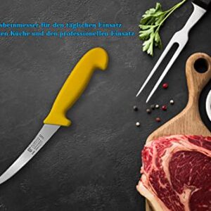 SMI - 6 inch Solingen Boning Knife Curved Meat Knife Professional Flexible Sharp Kitchen Knife Solingen Knife - Made in Germany