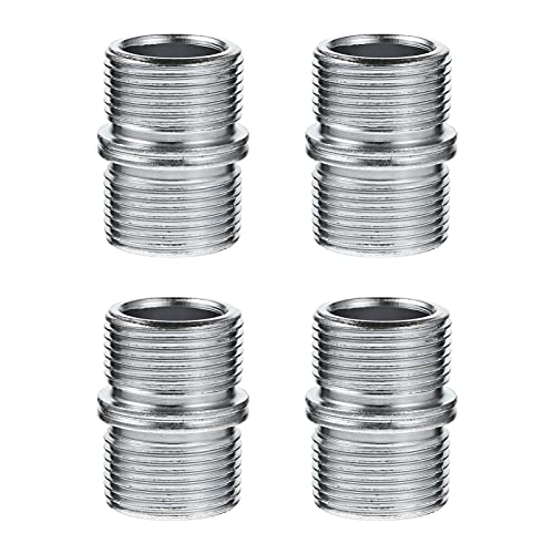 DOITOOL 4PCS 25.4mm Diameter Connectors for Thick Wire Shelve Shelving Unit Double Head Shelf Support Nut Replacement Storage Shelves Part Metal Rack