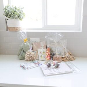 200 Clear Plastic Cellophane Bags Cake Pop Bags 3 in x 4 With 4" Twist Ties Candy Bags Cookie Bags Treat Bags Clear Gift Bags Cellophane Treat Bags 3x4 Inch