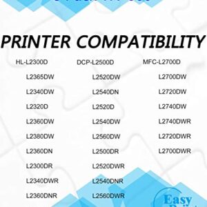 8-Pack Compatible TN660 Toner Cartridge TN-660 Work for Brother HL-L2340DW L2380DW L2340DWR DCP-L2500D DCP-L2540DNR MFC-L2720DW MFC-L2700DW Printer, Sold by EasyPrint