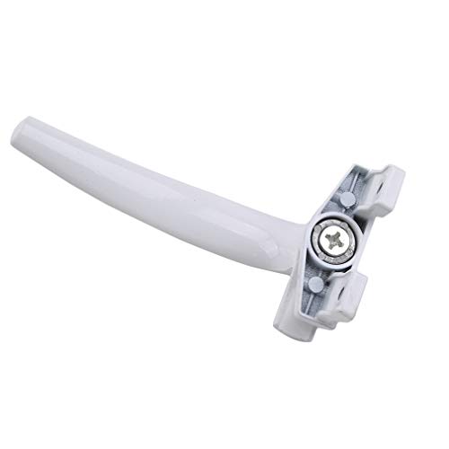 Guoshang Aluminum Alloy Window Handle Casement Locking Handle Right Left Hand Handle Replacement,White Right Handle