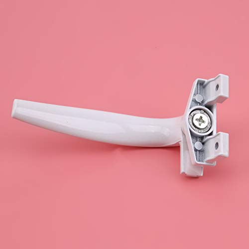 Guoshang Aluminum Alloy Window Handle Casement Locking Handle Right Left Hand Handle Replacement,White Right Handle