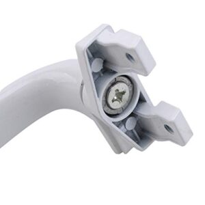 Guoshang Aluminum Alloy Window Handle Casement Locking Handle Right Left Hand Handle Replacement,White Right Handle