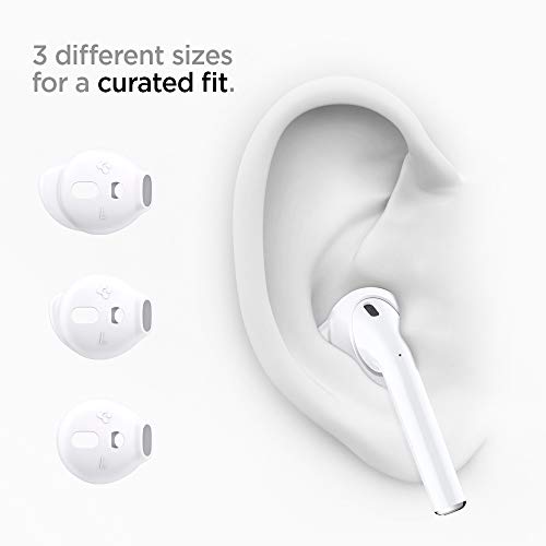 Spigen RA201 Designed for Airpods Earhooks, Compatible with Airpods 1 & 2 - White