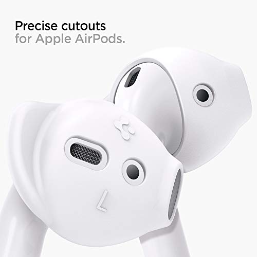 Spigen RA201 Designed for Airpods Earhooks, Compatible with Airpods 1 & 2 - White