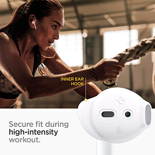 Spigen RA201 Designed for Airpods Earhooks, Compatible with Airpods 1 & 2 - White