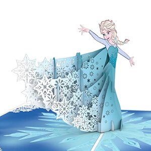 lovepop disney's frozen elsa pop up card, 5x7-3d greeting card, pop up birthday card for kids, card for daughter or sister, celebration cards, frozen birthday card