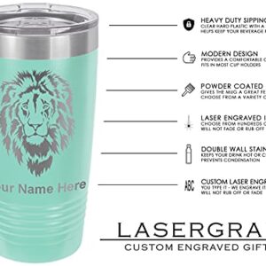 LaserGram 20oz Vacuum Insulated Tumbler Mug, World's Greatest Teacher, Personalized Engraving Included (Teal)