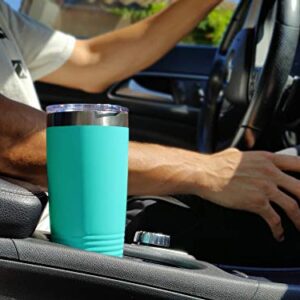 LaserGram 20oz Vacuum Insulated Tumbler Mug, World's Greatest Teacher, Personalized Engraving Included (Teal)