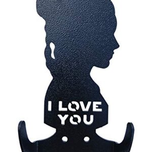 HeavenlyKraft I Love You I Know Steel Wall Coat Hook Dual Holder for Living Room Hat Hanger Bathroom Towel Kitchen Strong Garage Storage Organizer Utensil Hook I love you Gift Size 5.9 X 3.14 X1.35 In