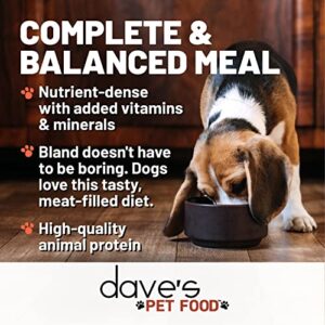 Dave's Pet Food Chicken and Rice Delicate Canned Dog Food, Restricted Bland Diet Wet Dog Food for Sensitive Stomachs, 13.2oz Cans, (Pack of 12) , Made in the USA