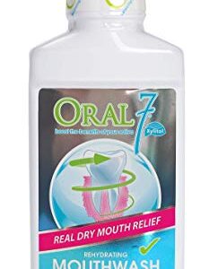 Oral7 Dry Mouth Mouthwash Alcohol Free Oral Rinse with Xylitol, Moisturizing Mouth Wash and Breath Freshener, Promotes Gum Health and Fresh Breath, Oral Care and Dry Mouth Products 250ml