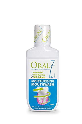 Oral7 Dry Mouth Mouthwash Alcohol Free Oral Rinse with Xylitol, Moisturizing Mouth Wash and Breath Freshener, Promotes Gum Health and Fresh Breath, Oral Care and Dry Mouth Products 250ml