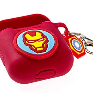 Marvel Iron Man AirPods Case Cover for Apple Airpods Compatible with Apple AirPods 1 & 2 Charging Case