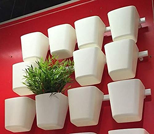 DODXIAOBEUL 5pcs Hanging Cup Holder,Rolling Cart Accessories Utility cart Accessories Hanging Bins,Hanging Flower Pots,Space Saver,Storage Bucket Desktop Container,Make Up Pencil Holder White