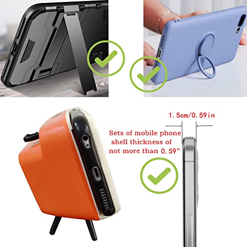 Mobile Phone Screen Stand. Retro TV Mobile Phone Base. with Speakers. for iPhone 8 Plus / 7sPlus/7 Plus / 6sPlus / 6 Plus . Smart Gifts for Families, Girls/Boys Friend