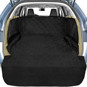 veckle cargo liner, suv cargo cover for dogs with side flaps hammock water resistant nonslip dog seat cover cargo area protector scratchproof for suvs sedans vans