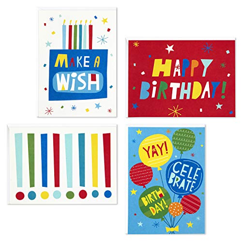 Hallmark Birthday Cards Assortment, Make A Wish (48 Cards with Envelopes) (5STZ5122)