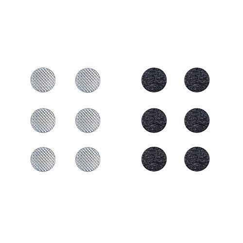 4mm Headphone Filters Dustproof for Earphone Filter Earphone Protective Filters Compatible with Urbeats Beatsx (6 Pairs) (4.0mmAB, Silver/Black)