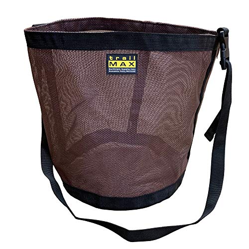 TrailMax Heavy Duty Mesh Feed Bag for Horses and Mules; Mesh Feeder for Horses; Mesh Horse Feed Bag; Reinforced Bottom & Stitching for Durability, No Exposed Edges