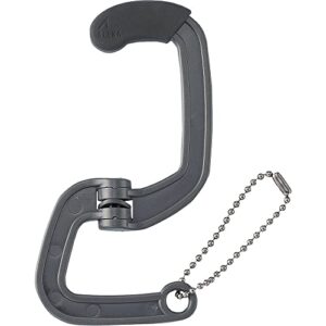 lihit lab bag hanger, black, 4.5 × 2.5 inches (a7791-24)