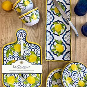 Le Cadeaux Melamine Rectangle Serving Platter 18 by 7 inch, Palermo