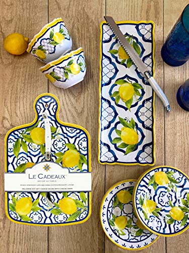 Le Cadeaux Melamine Rectangle Serving Platter 18 by 7 inch, Palermo