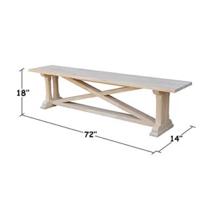 IC International Concepts Alexa, Unfinished Bench