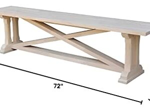 IC International Concepts Alexa, Unfinished Bench