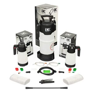 the rag company goizper group ik sprayers - foam pro 12 / foam pro 2 / multi pro 2 pump sprayer combo kit with premium microfiber towels professional auto wash & detailing, dry/wet foam spray