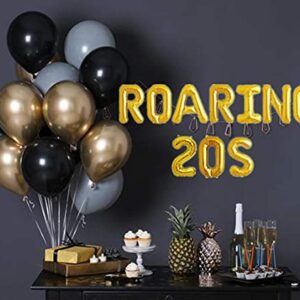 JeVenis Roaring 20s Balloons Great Gatsby Birthday Decor 20th Birthday Party Balloons 20 Anniversary Decorations Roaring 20s Flapper Party Roaring Twenties Birthday Balloon