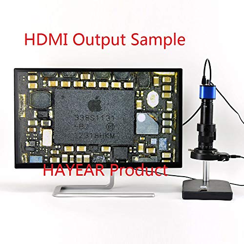 HAYEAR 16MP CCD Camera Full hd 1080p HDMI USB Industrial Video Microscope Camera for Phone PCB Board Repair Red