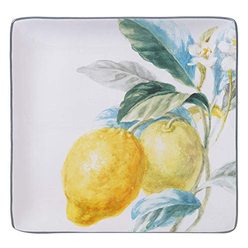 Certified International Citron 12.5" Square Platter,