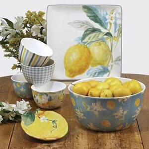 Certified International Citron 12.5" Square Platter,