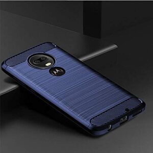 Ytaland Case for T-Mobile REVVLRY+ Plus, Soft TPU Case Shockproof Back Cover with Tempered Glass Screen Protector and Glass Protector for Camera (Navy)