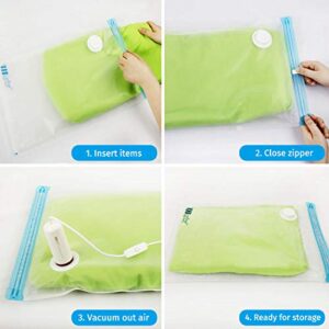 VMSTR Vacuum Storage Bags, Carry-on Size, 8 Pack Refill Set (17.7 "x 12.6")