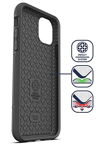 Encased iPhone 11 Belt Clip Holster Case (2019 Rebel Armor) Heavy Duty Rugged Full Body Protective Cover with Holder (Black)