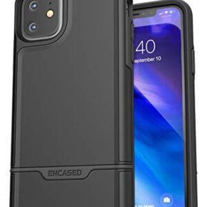 Encased iPhone 11 Belt Clip Holster Case (2019 Rebel Armor) Heavy Duty Rugged Full Body Protective Cover with Holder (Black)