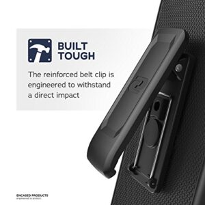 Encased iPhone 11 Belt Clip Holster Case (2019 Rebel Armor) Heavy Duty Rugged Full Body Protective Cover with Holder (Black)