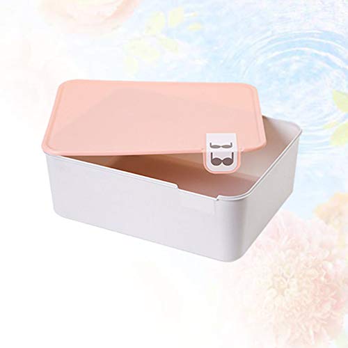 Cabilock Bra Storage Box with Lid Plastic Underwear Drawer Closet Organizer Bra Dividers Storage Boxes for Bedroom Dormitory