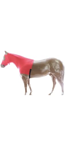 M Horse Comfort Stretch Lycra Neck Hood Red 521MW04RD