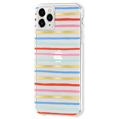 RIFLE PAPER CO. iPhone 11 Pro Max Case - Gold Foil Accents - 6.5 - Happy Stripes