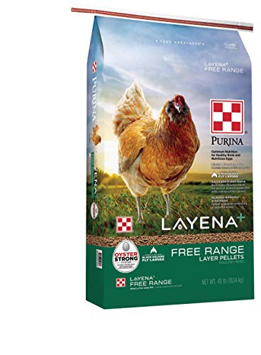 Purina Layena+ | Nutritionally Complete Free Range Layer Hen Feed | 40 Pound (40 lb) Bag