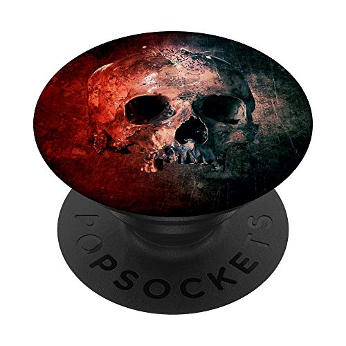 Cell Phone Knob Pop Up Holder for Hand Blood Red Ivory Skull PopSockets PopGrip: Swappable Grip for Phones & Tablets