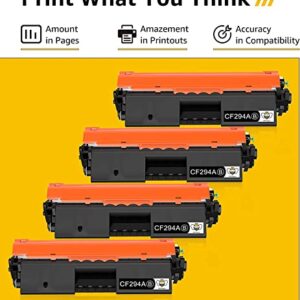 CMYBabee Compatible Toner Cartridge Replacement for HP 94A CF294A Black Toner Cartridge for HP M118dw, MFP M148dw M148fdw M149fdw M148 M118 M149 Toner Ink Printer (Black, 4-Pack)