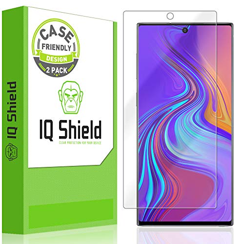 IQShield Screen Protector Compatible with Samsung Galaxy Note 10 (6.3 inch Display)(2-Pack)(Case Friendly) Anti-Bubble Clear Film