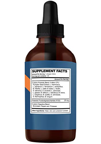 Probiotic for Dogs with Natural Digestive Enzymes. A Prebiotics + Digestive Enzyme Product for Dogs + Pumpkin. 120 Servings. Diarrhea & Upset Stomach Relief + Gas, Constipation, and Allergy Relief.